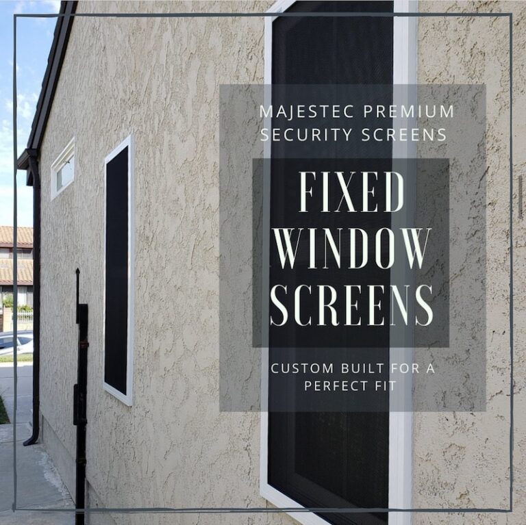 Fixed Security Screen Window - Majestec